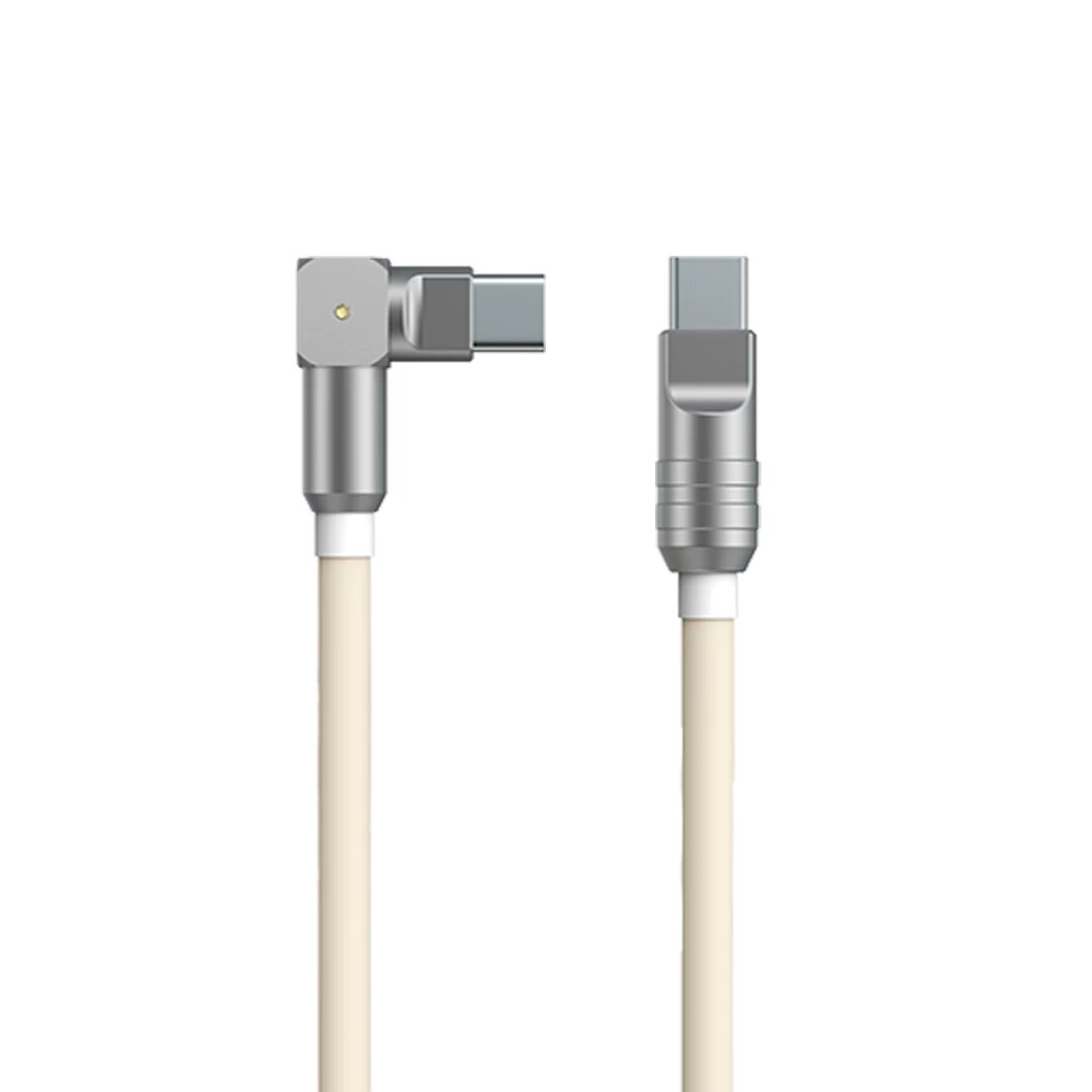 1,8 м кабель USB-C Thunderbolt 4 с быстрой зарядкой 240 Вт, передачей данных 40 Гбит/с, серебристым металлическим