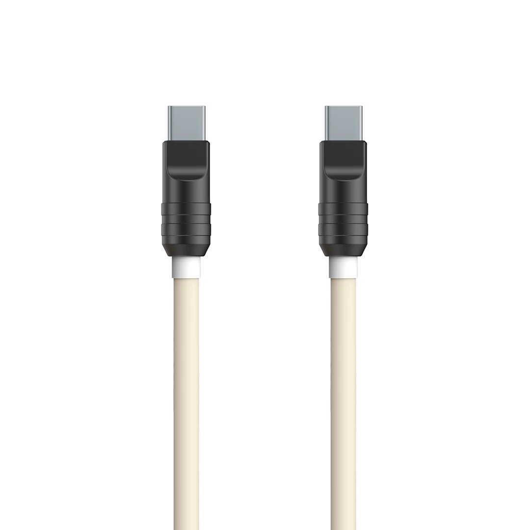 1,8 м кабель USB-C Thunderbolt 4 с быстрой зарядкой 240 Вт, передачей данных 40 Гбит/с, черно-белым металлическим