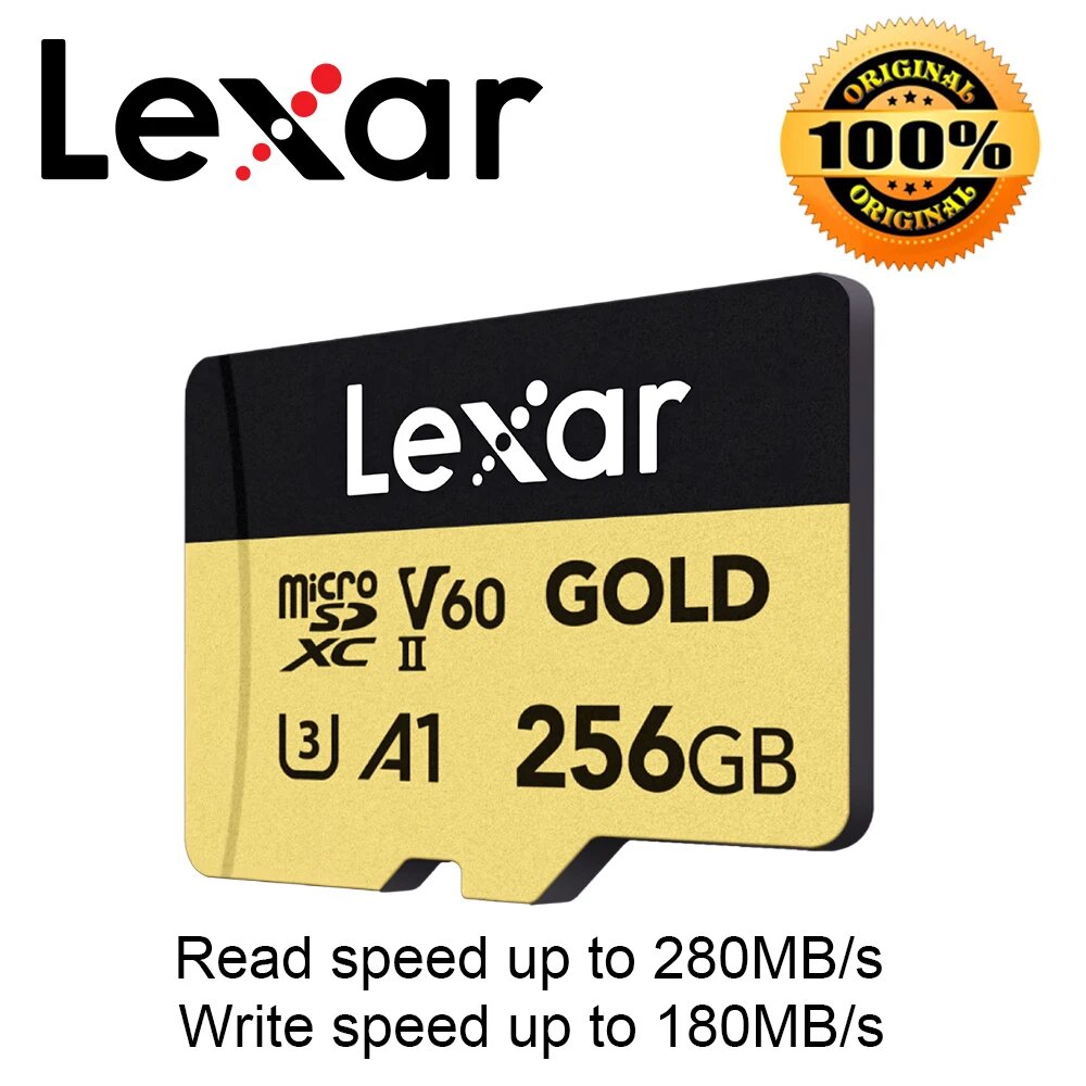 Lexar Professional GOLD microSDXC карта памяти 128GB/256GB
