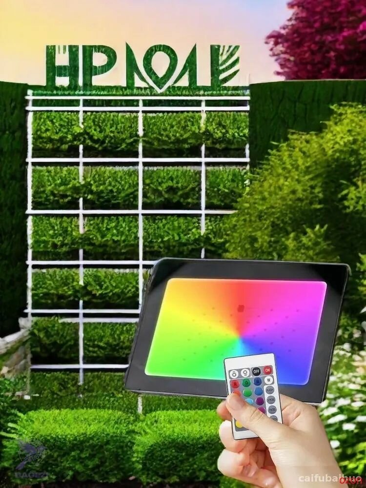 Прожектор светодиодный мультиколор 100 Вт FL-LED Light-PAD RGB, 100W, цвет корпуса серый, пульт ДУ, для архитектурной, уличной или креативной подсветки, Foton Lighting
