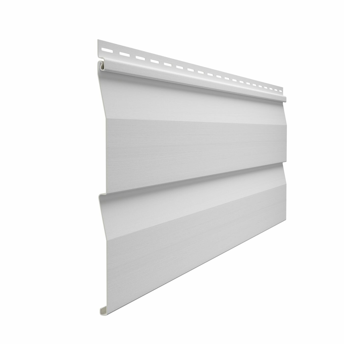 Сайдинг Docke STANDARD / Деке стандарт / D4.5D, горизонтальный, рельефный, цвет пломбир, 300х23 см