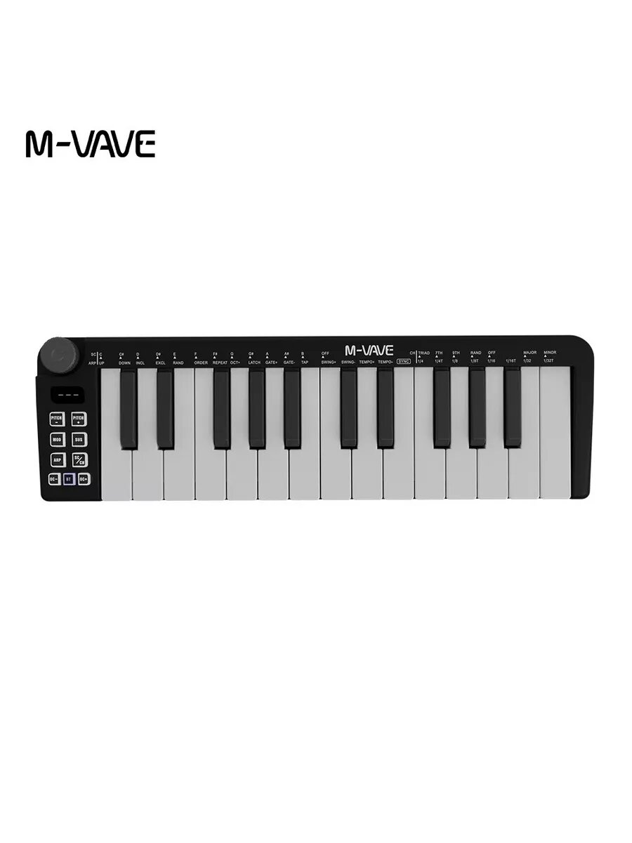 MIDI-клавиатура M-VAVE SMK-25MINI (25 клавиш) черная