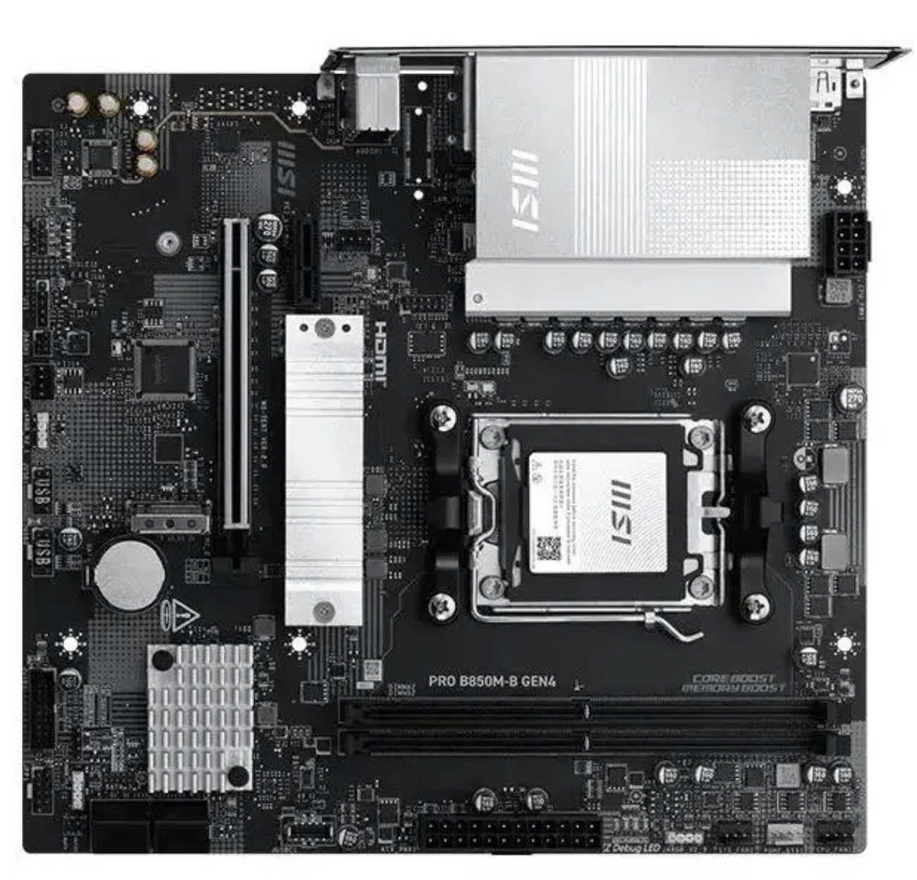 Материнская плата MSI PRO B850M-B GEN4, Socket AM5, AMD B850, mATX