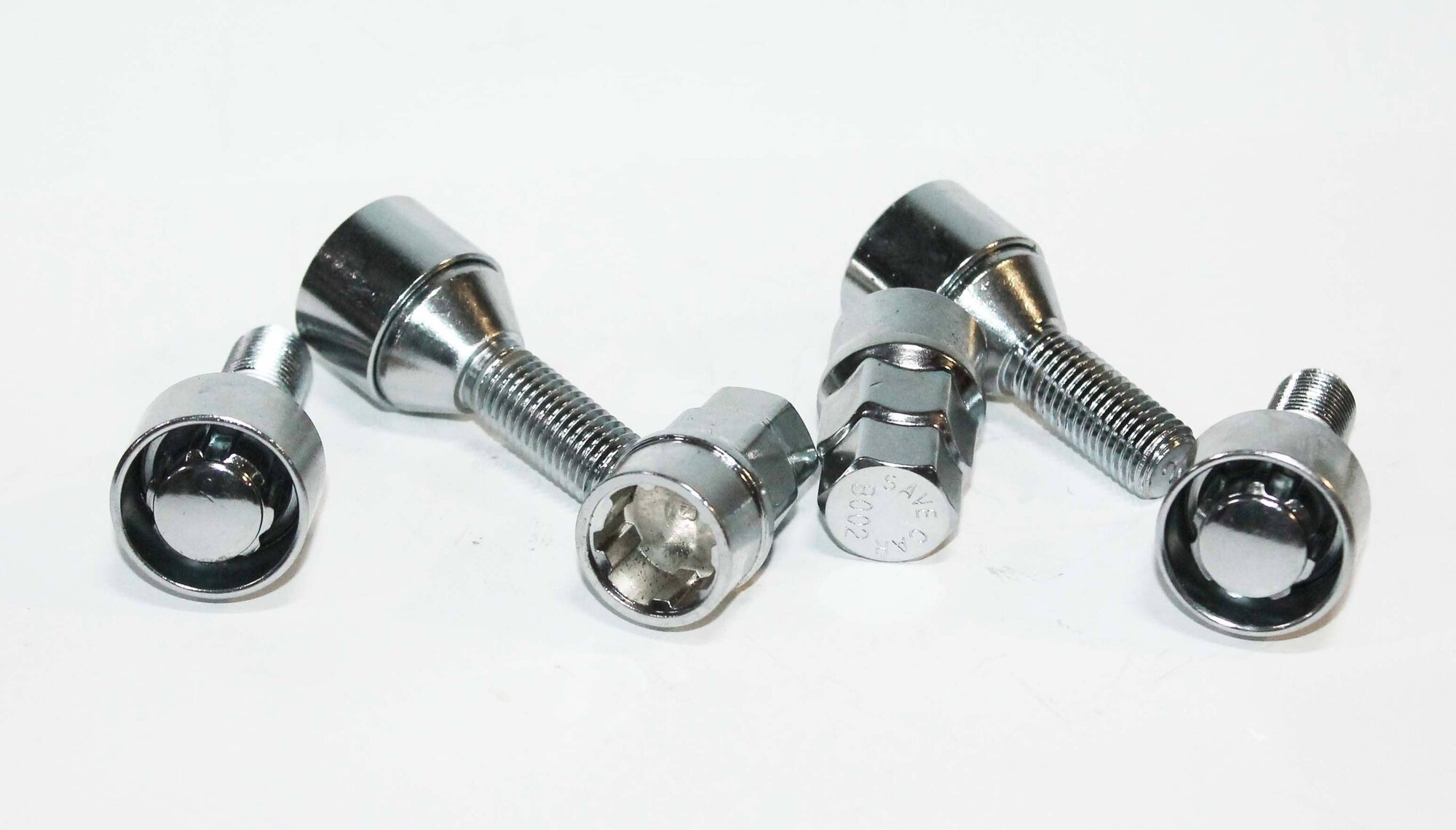 Секретки болты колесные M12x1,5x28 (17/19кл.) конус (Matrix) (4шт.)