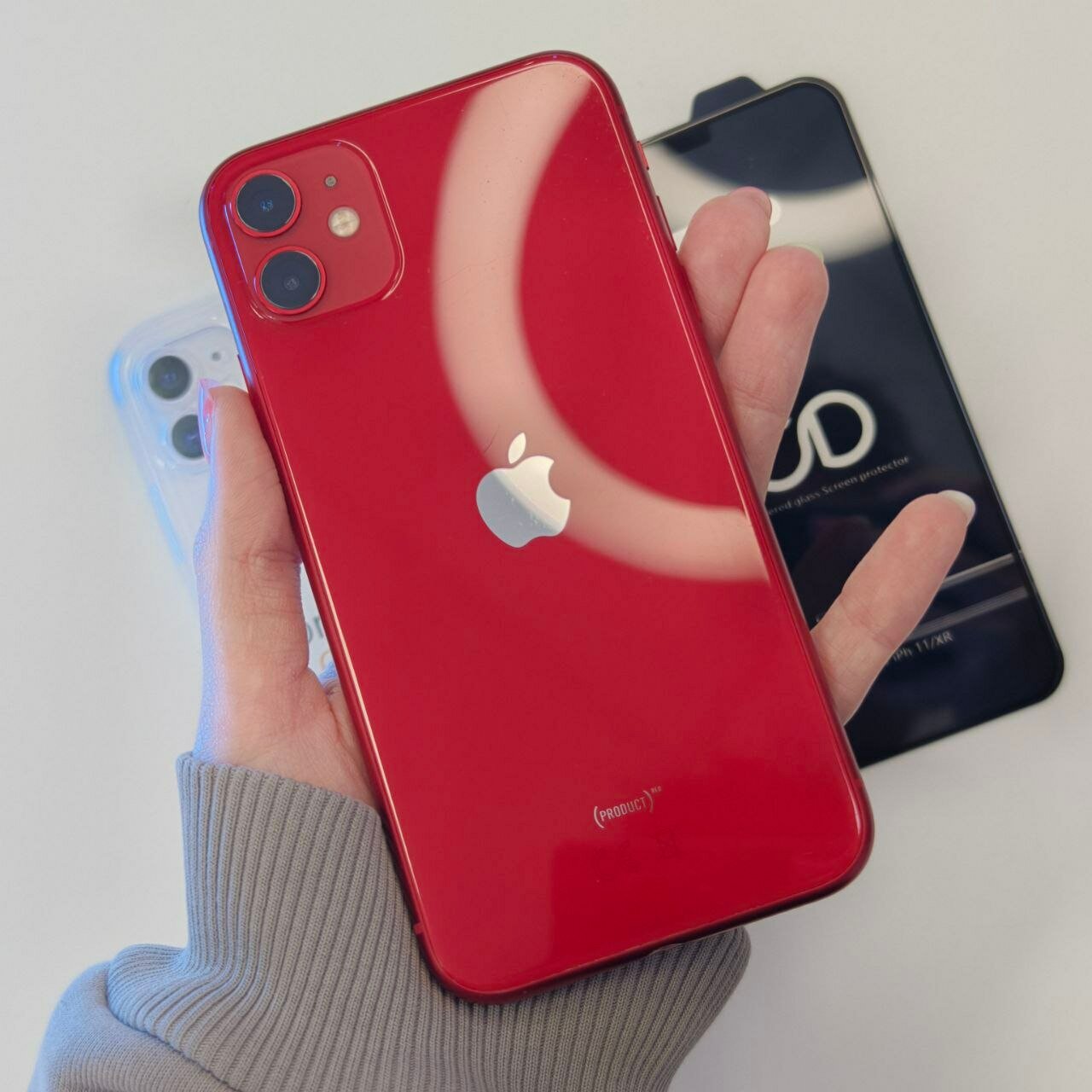 Смартфон Apple iPhone 11 128 ГБ, Dual: nano SIM + eSIM, (PRODUCT)RED