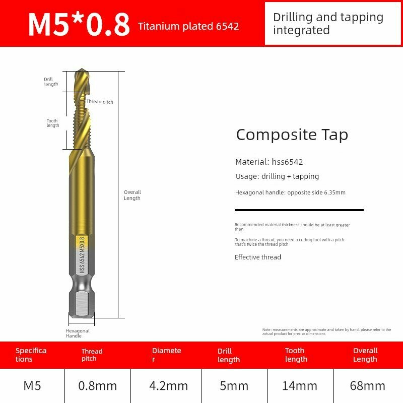 Многофункциональный станок Pupai 3-в-1 для сверления и нарезания резьбы с комбинированным резьбонарезным инструментом,