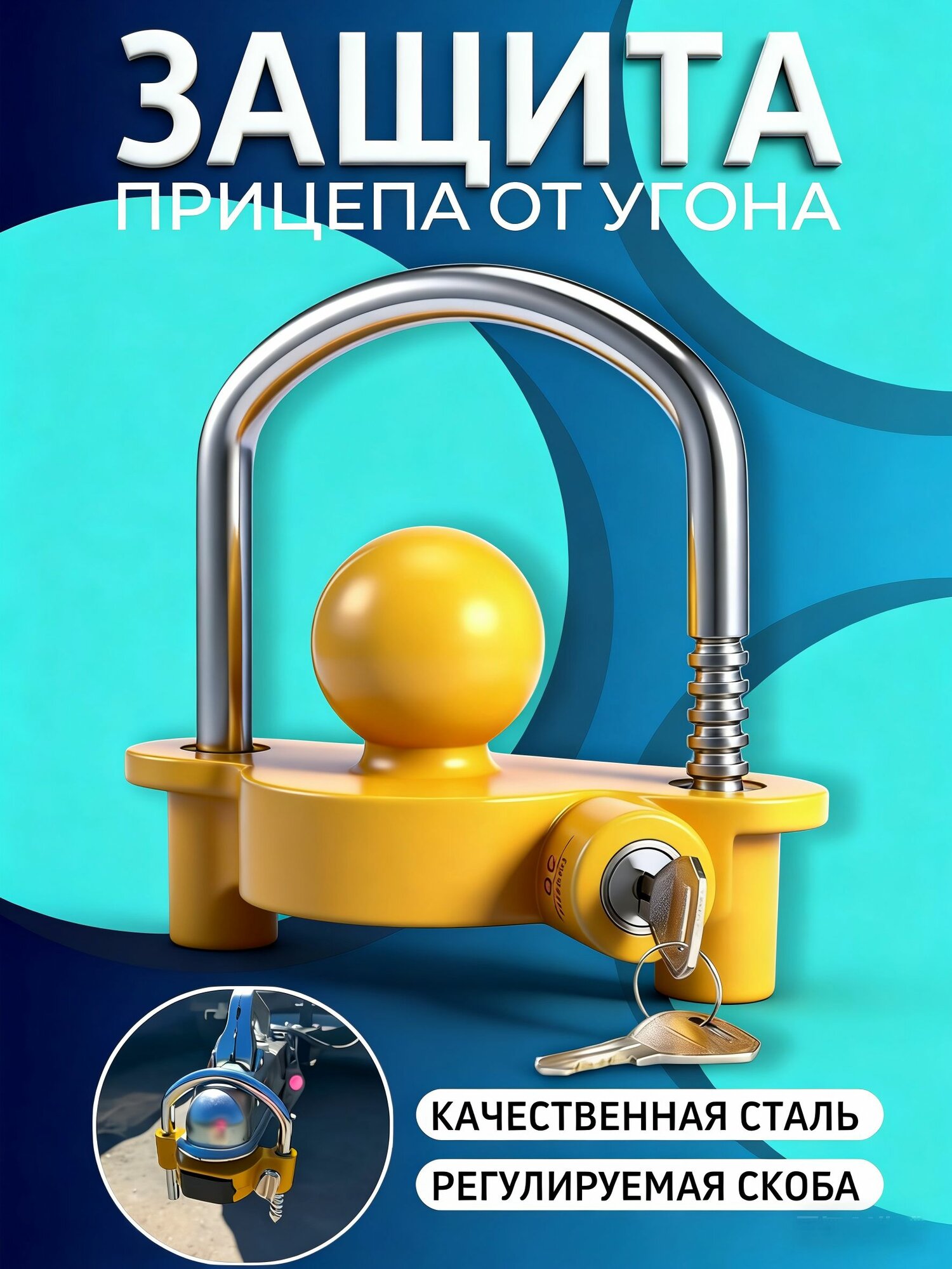 Противоугонное устройство для прицепа, Замки, Противоугонные устройства и блокираторы