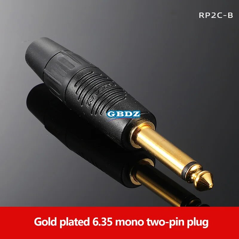 2шт. Разъем 6.35 мм моно 2-pin RP2C-B