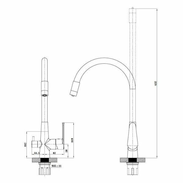 Смеситель ESKO CL 03 G — фото 1