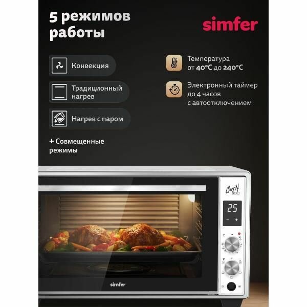 Мини печь Simfer M50W03 — фото 1