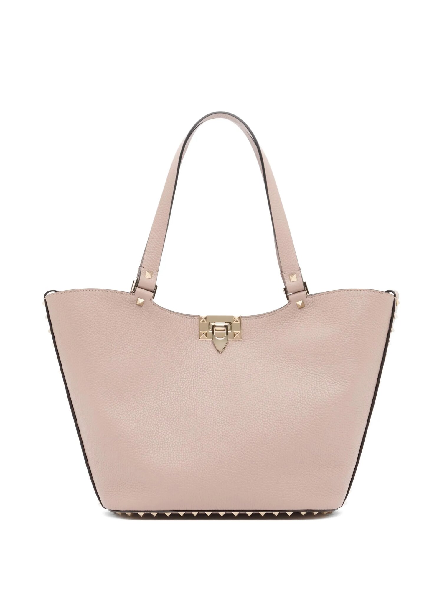 Сумка Rockstud small shopping bag in grainy calfskin