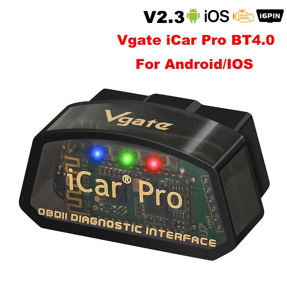 Vgate iCar Pro BT 4.0 OBD2 диагностический адаптер