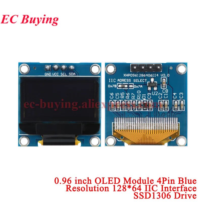 OLED-дисплей SSD1306/SSD1315 EC Buying 128x64