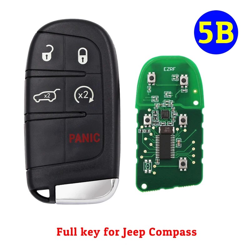 Ключ для Jeep Compass, 5B, full key for compass