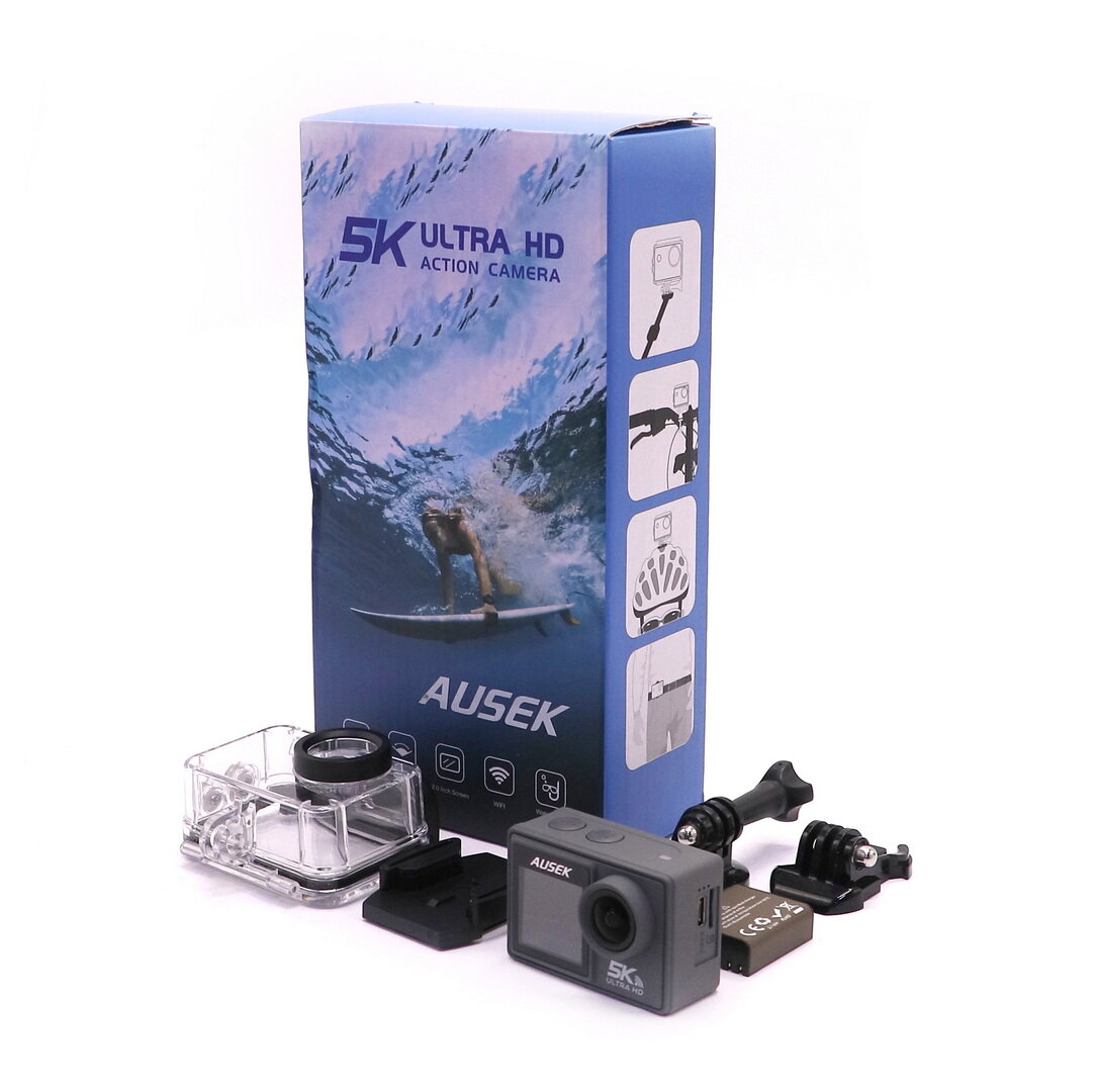 Экшн-камера Ausek 5K Ultra HD в упаковке