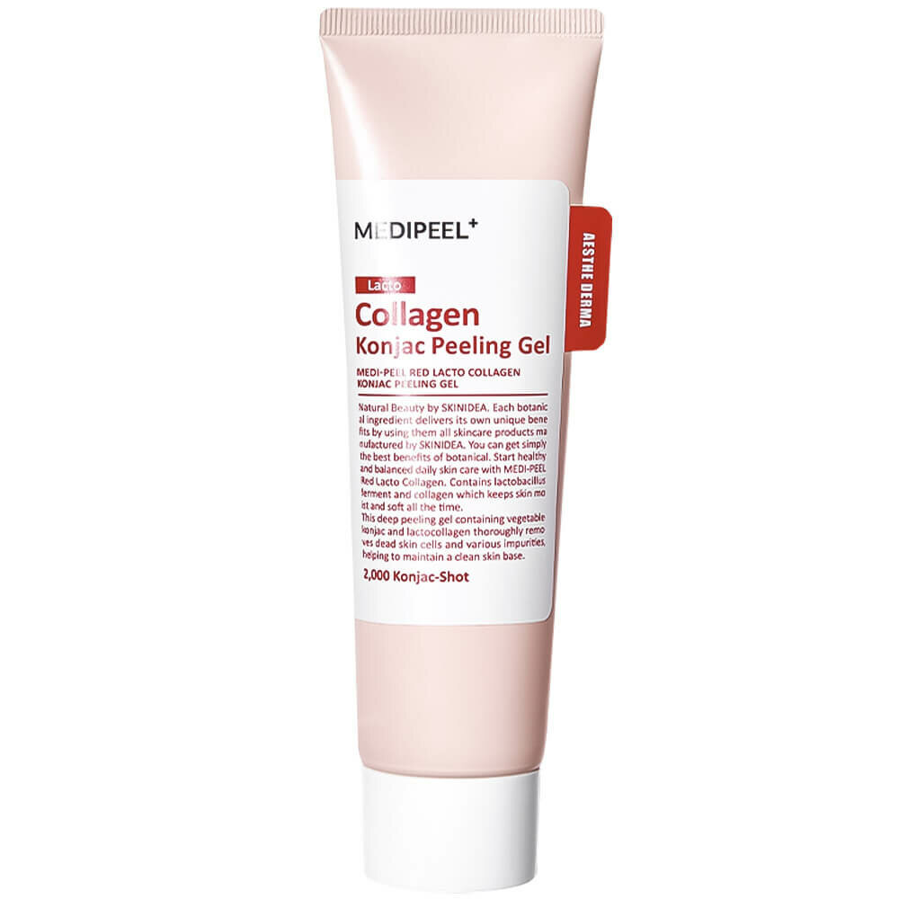 Пилинг-скатка для гладкости кожи с коллагеном MEDIPEEL Red Lacto Collagen Konjac Peeling Gel 95мл
