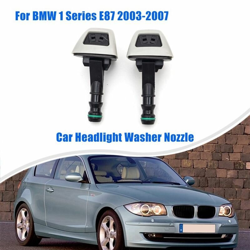 Форсунки омывателя фар для BMW 1 серии E87 2003-2007 — комплект 2 шт (левая 61677117849, правая 61677117850), ABS