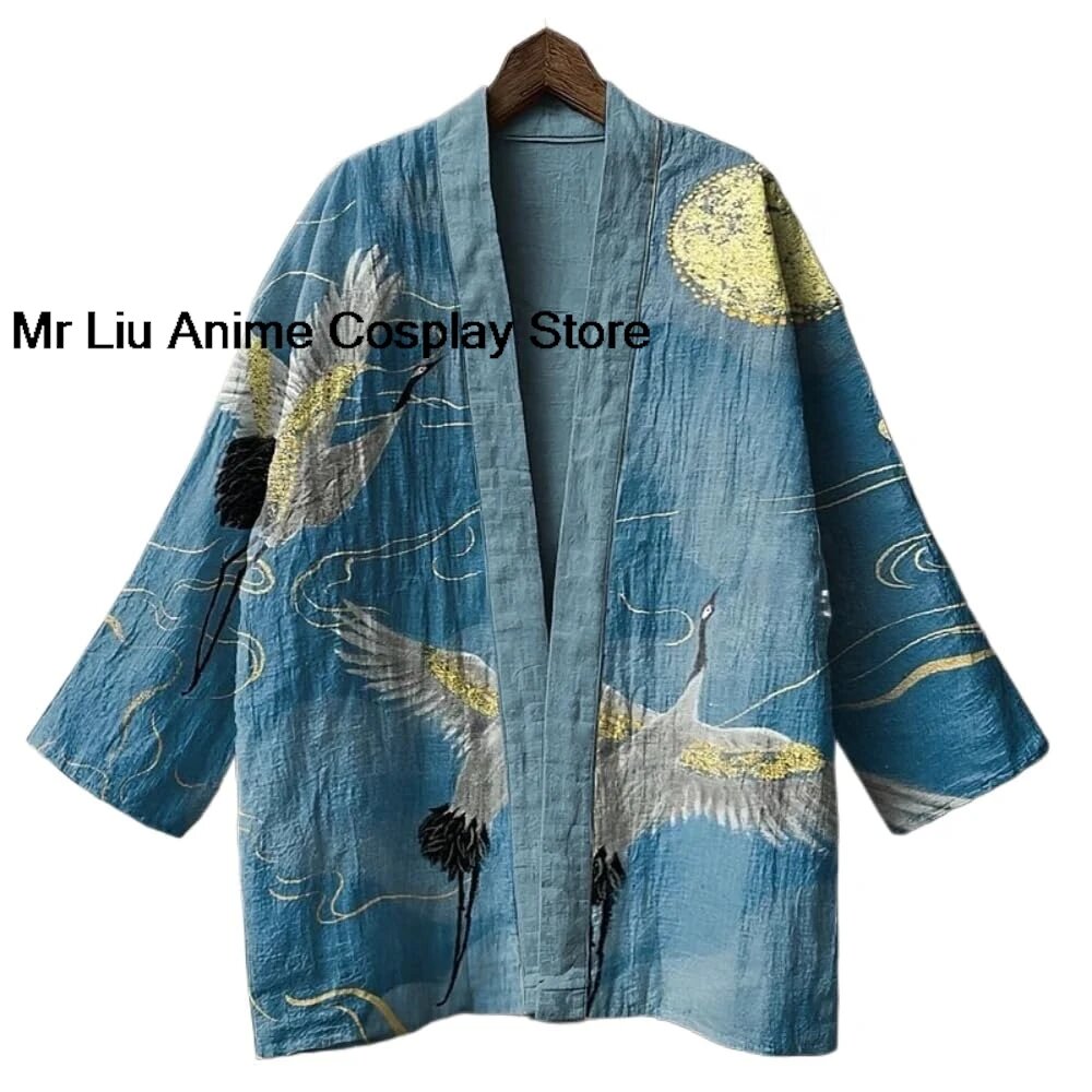 Кимоно кардиган мужской женский, XL, Haori Jacket10