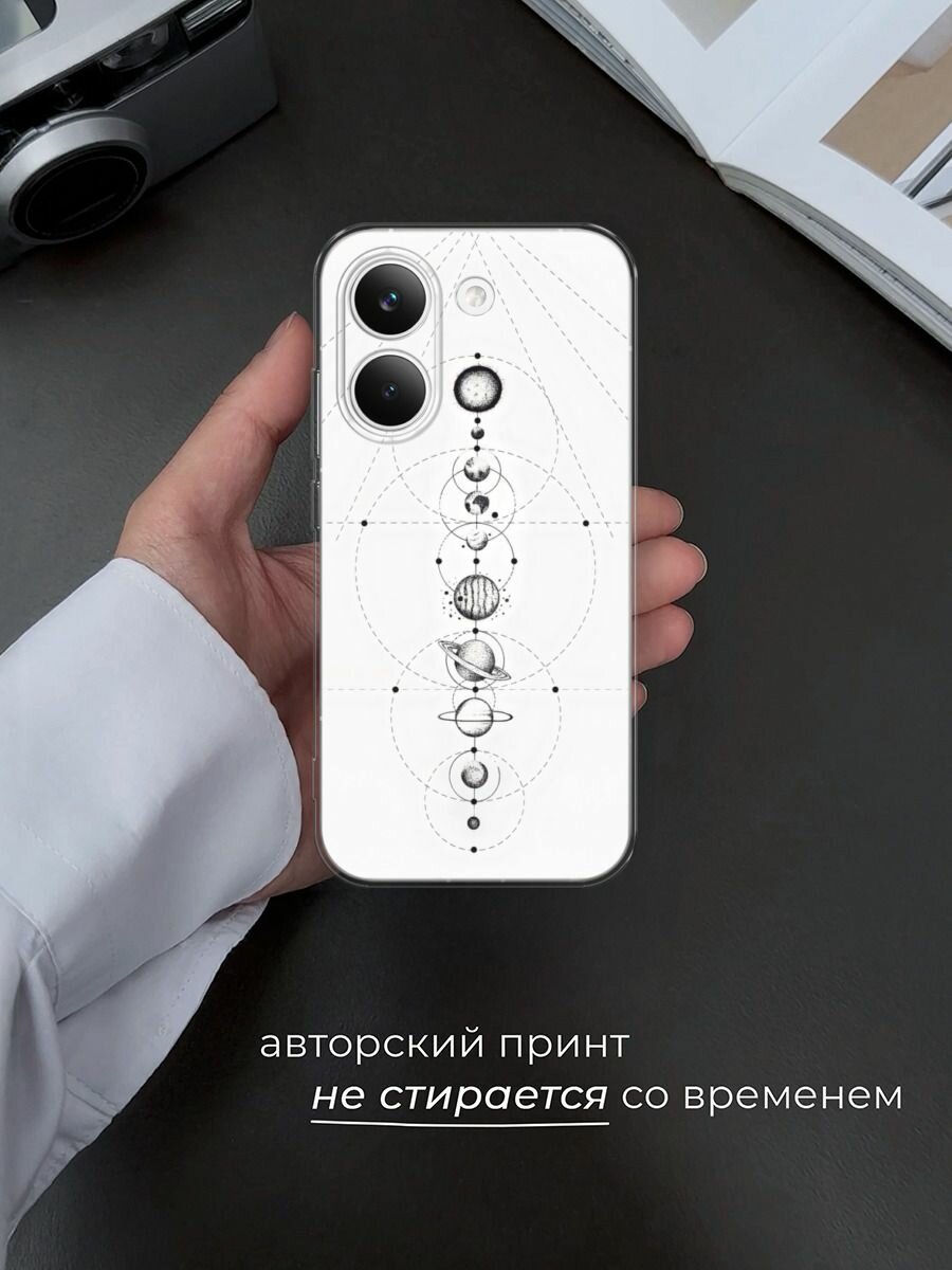 Силиконовый чехол на Poco X8 Pro / Поко X8 Про с принтом Парад планет — фото 1