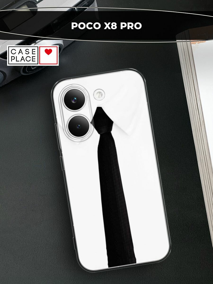 Силиконовый чехол на Poco X8 Pro / Поко X8 Про с принтом Галстук