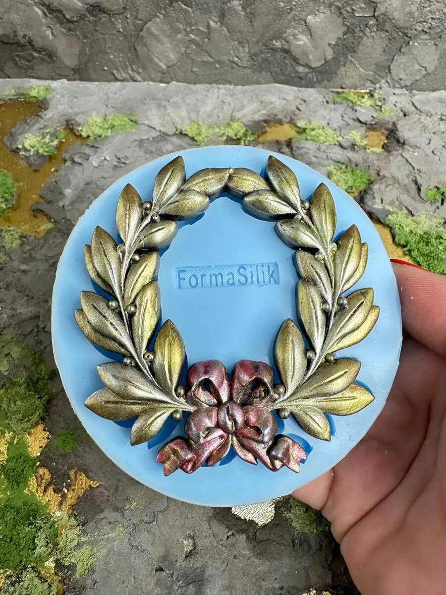 Силиконовый молд Венок. Форма силиконовая для творчества и рукоделия. — фото 1