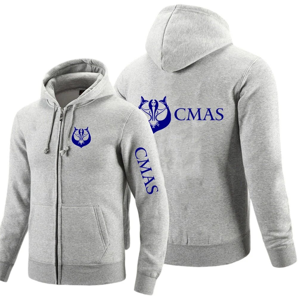 Мужская куртка на молнии CMAS, серый, XXXL