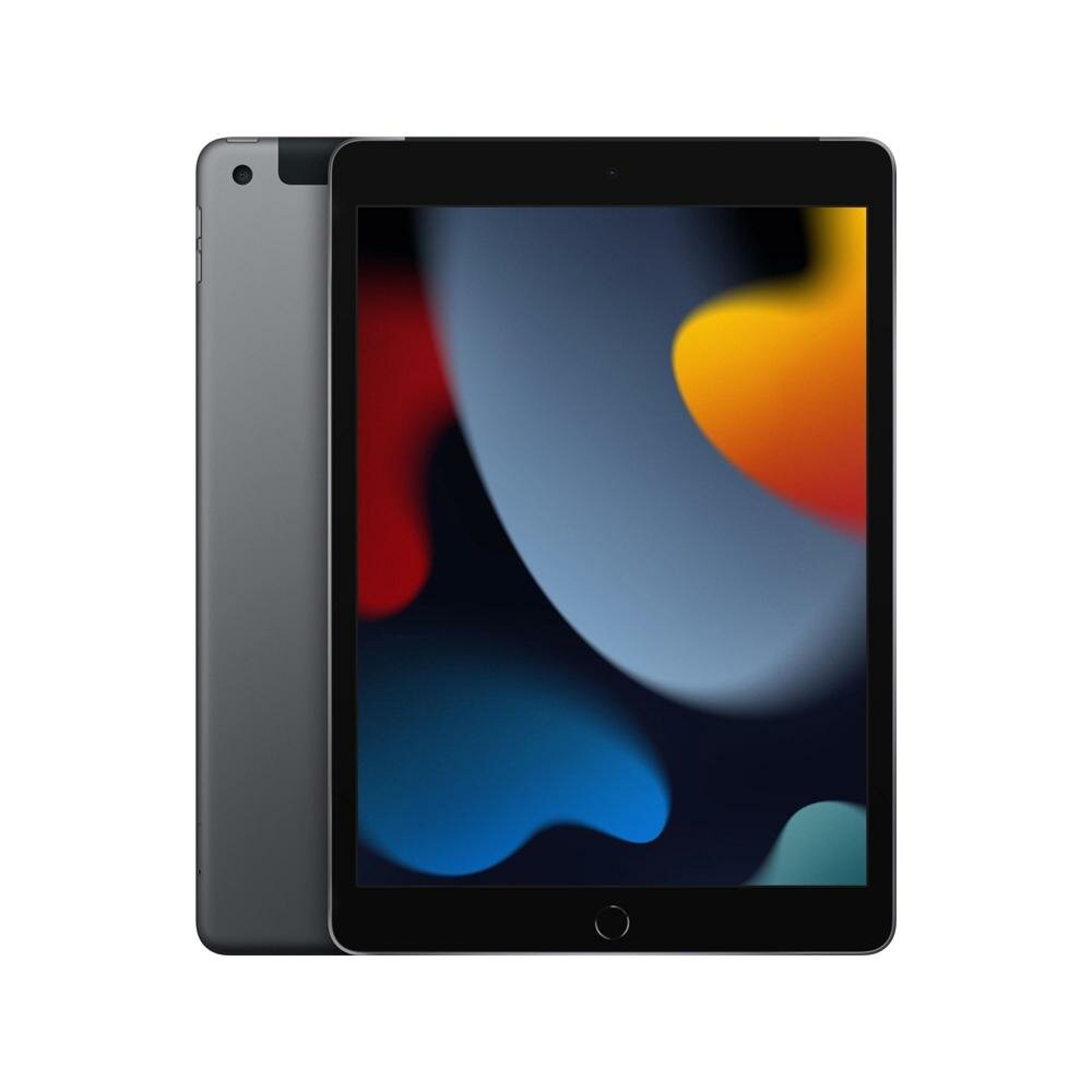 Планшет Apple iPad 2021 A2604 A13 Bionic 6С RAM3Gb ROM64Gb 10.2 IPS 2160x1620 4G iOS серый космос 8Mpix 12Mpix BT WiFi 9hr