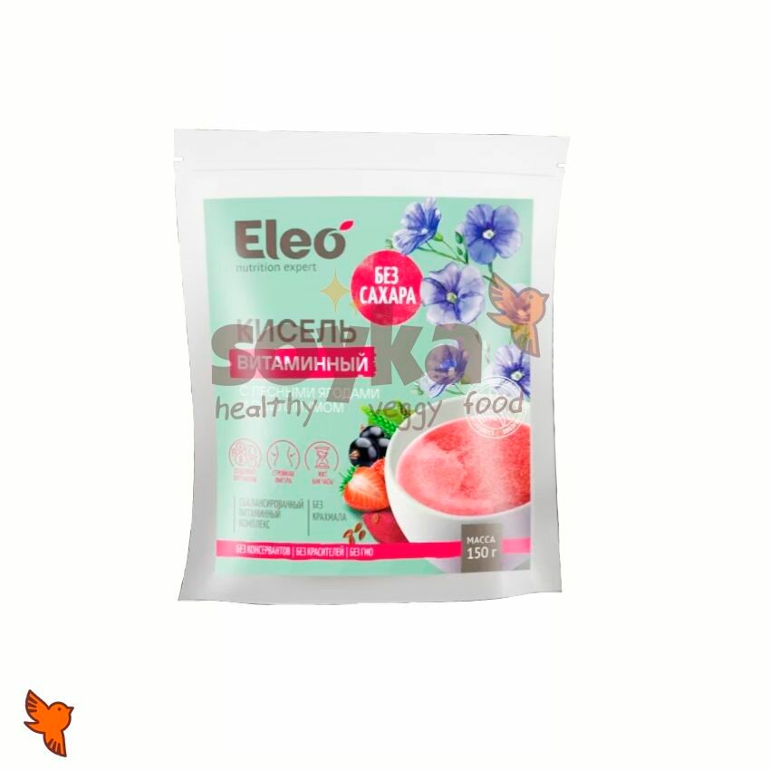 Кисель с лесными ягодами и псиллиумом Eleo , 150г