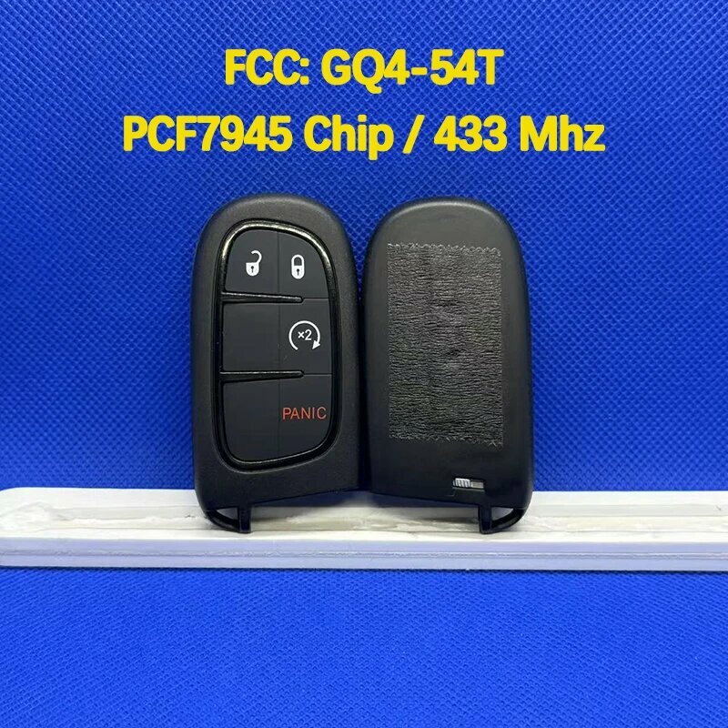CN087001 Оригинальный 4-кнопочный смарт-ключ дистанционного управления FCC GQ4-54T PCF7945, чип 433 МГц, без ключа для Dodge Ram 2013-2018