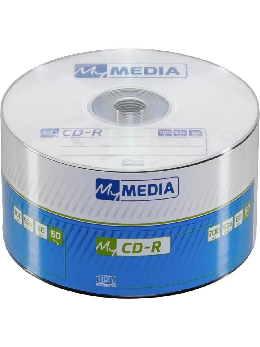 Набор CD-R для хранения данных 700MB, 50 шт.