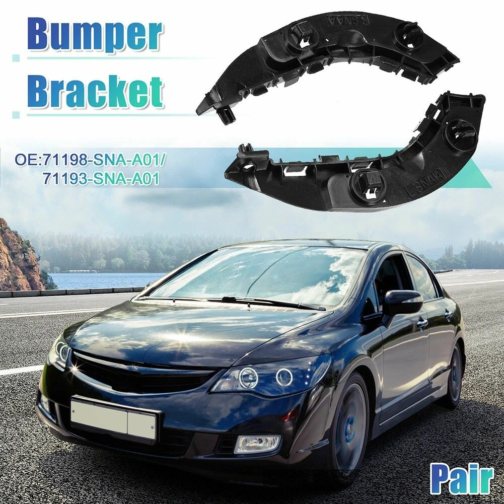 Кронштейн крепления переднего бампера Honda Civic 2006-2011 (4-дверный седан) 1 пара OEM 71198SNAA01 71193SNAA01