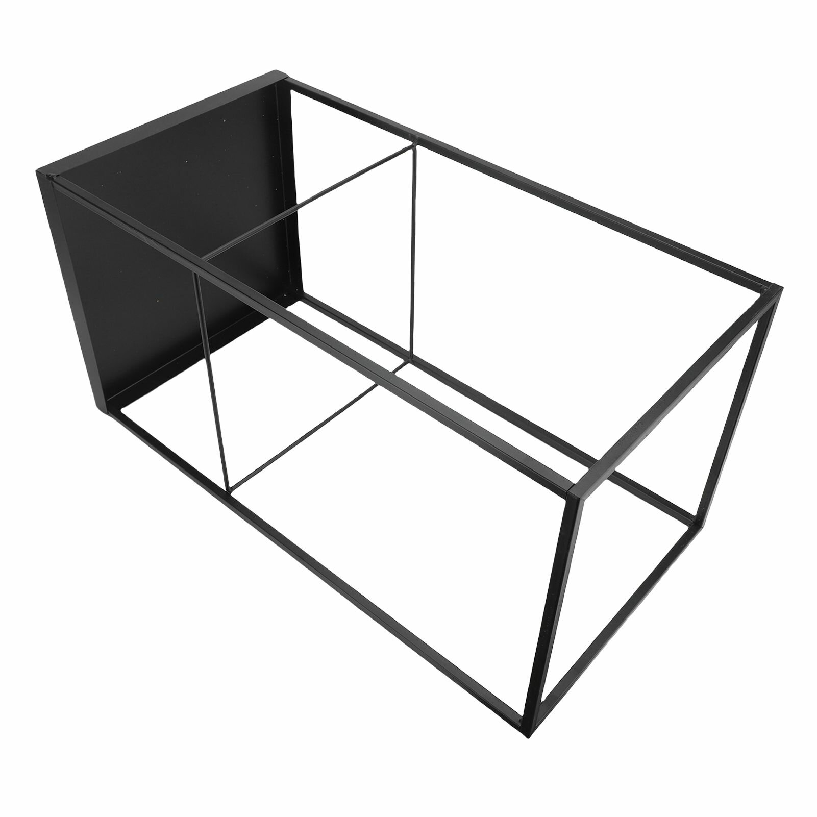 Современный геометрический стойка для зонтов 52x25x25 см, черный, из металла