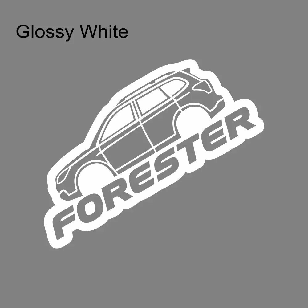 Наклейка на Subaru Forester, Glossy White