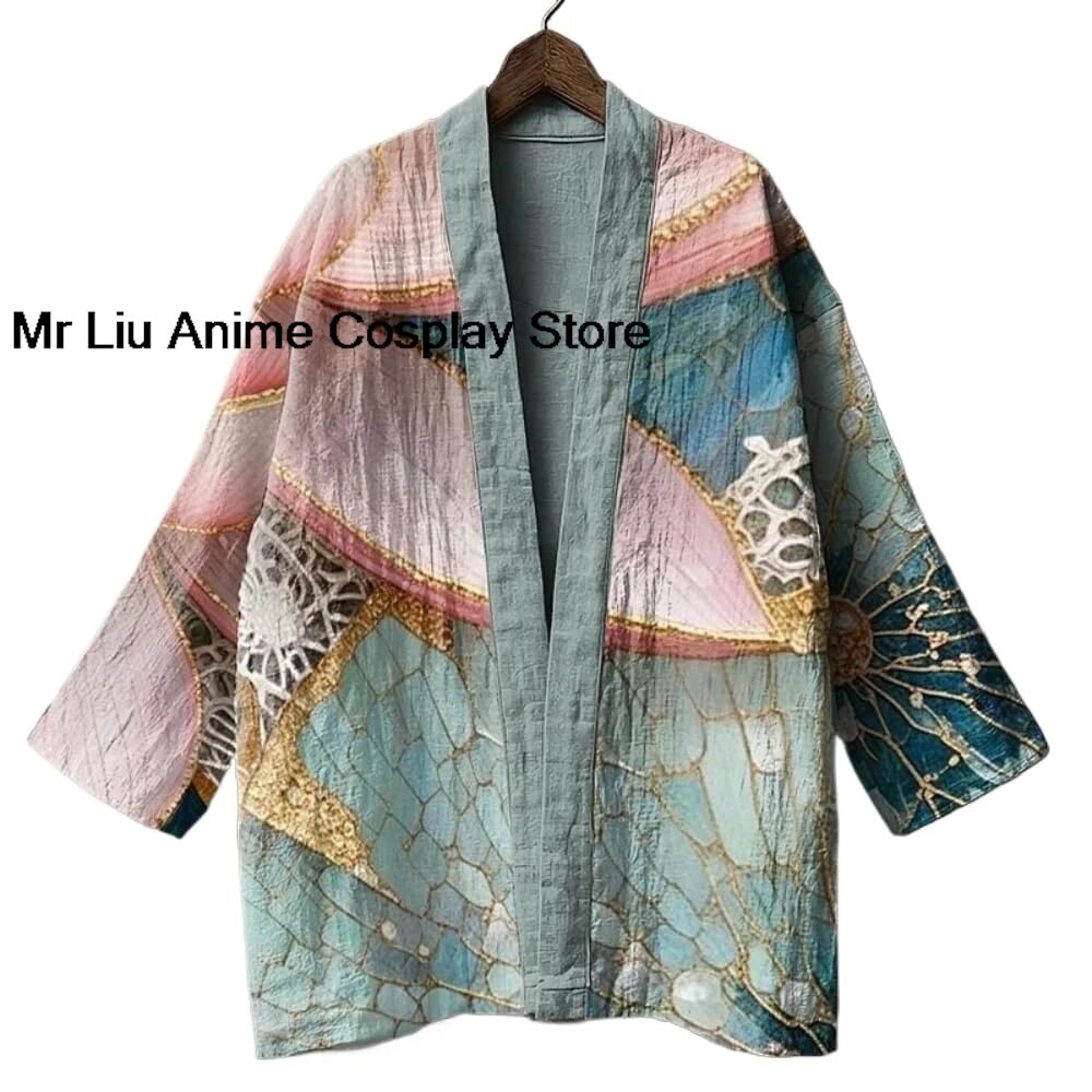 Кимоно кардиган 4XL, Haori Jacket12