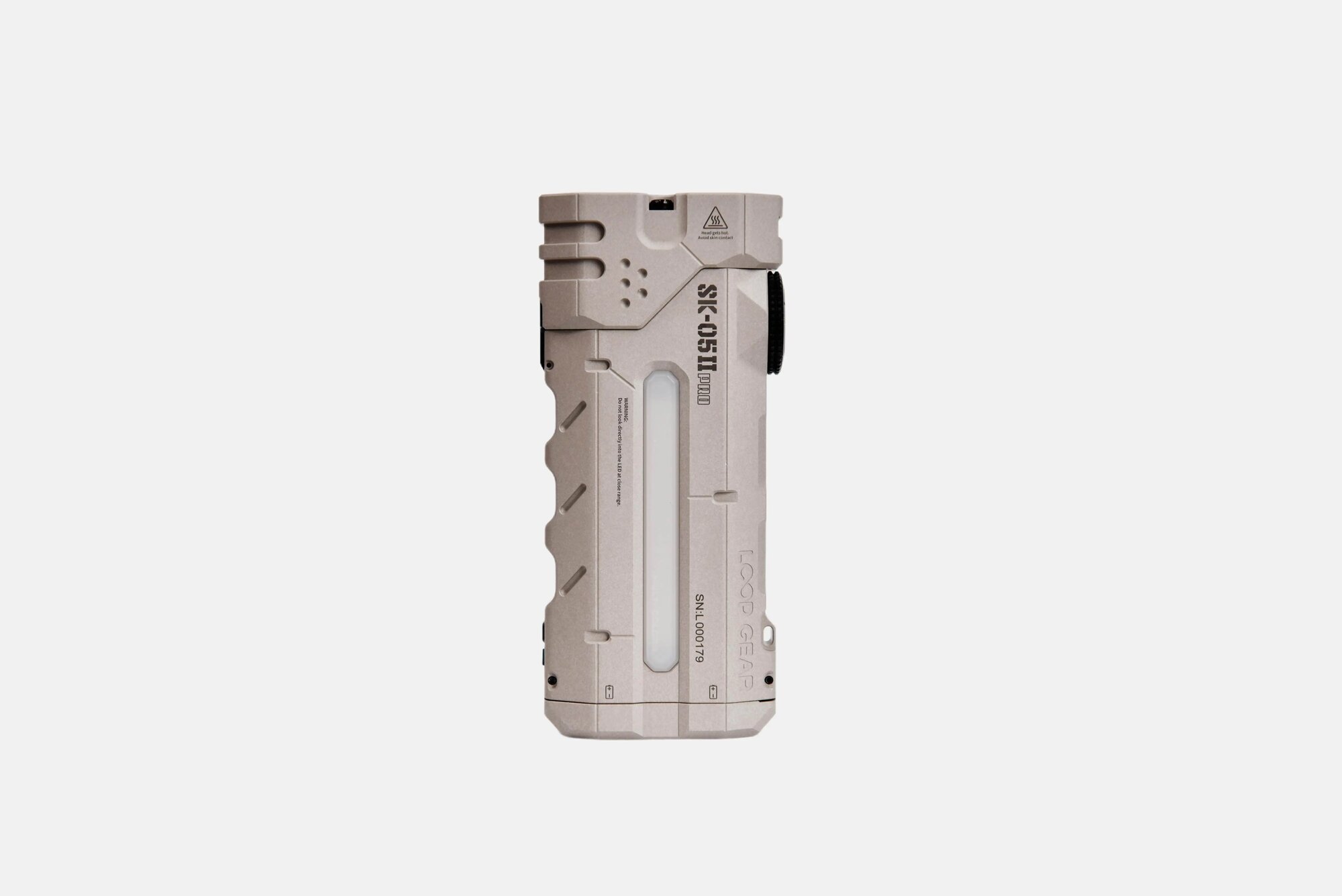 Механический фонарик EDC с несколькими источниками света LOOP GEAR SK05 PRO II 2-го поколения высокого люмена тактический карманный фонарик с боковым RGB-светом-БЕЛЫЙ