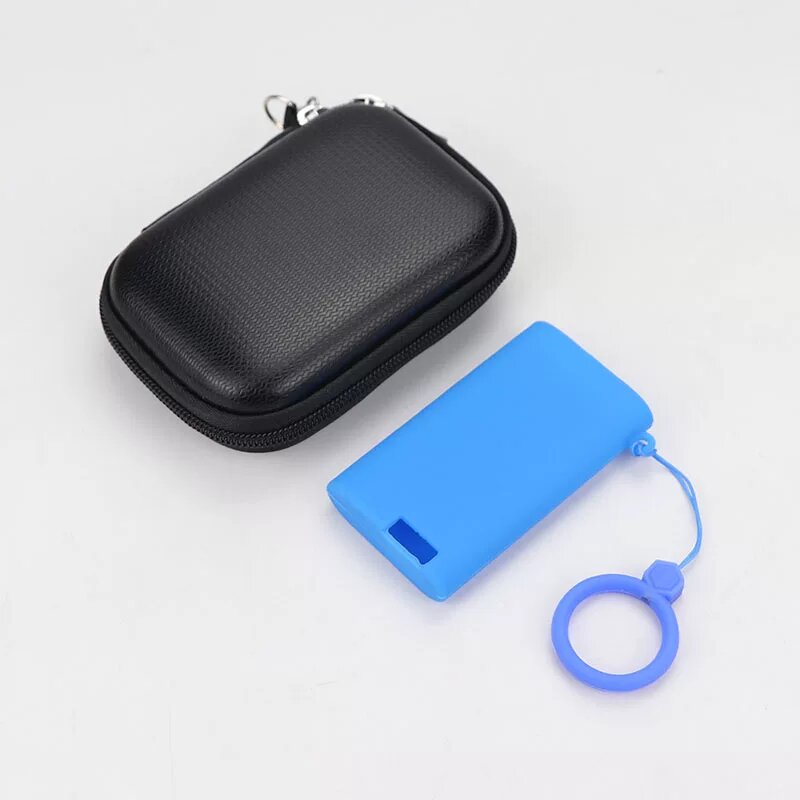 Силиконовый чехол + твердый чехол для мобильного SSD портативного хранилища - Синяя комбинированная защитная комплект