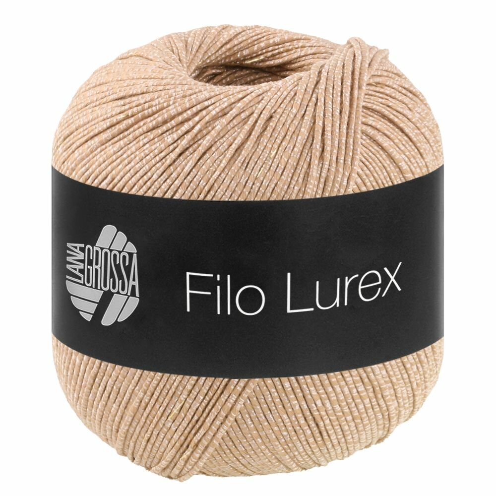 Пряжа для вязания Lana Grossa Filo Lurex (17 Camel) 3 мотка по 50 г/145 м