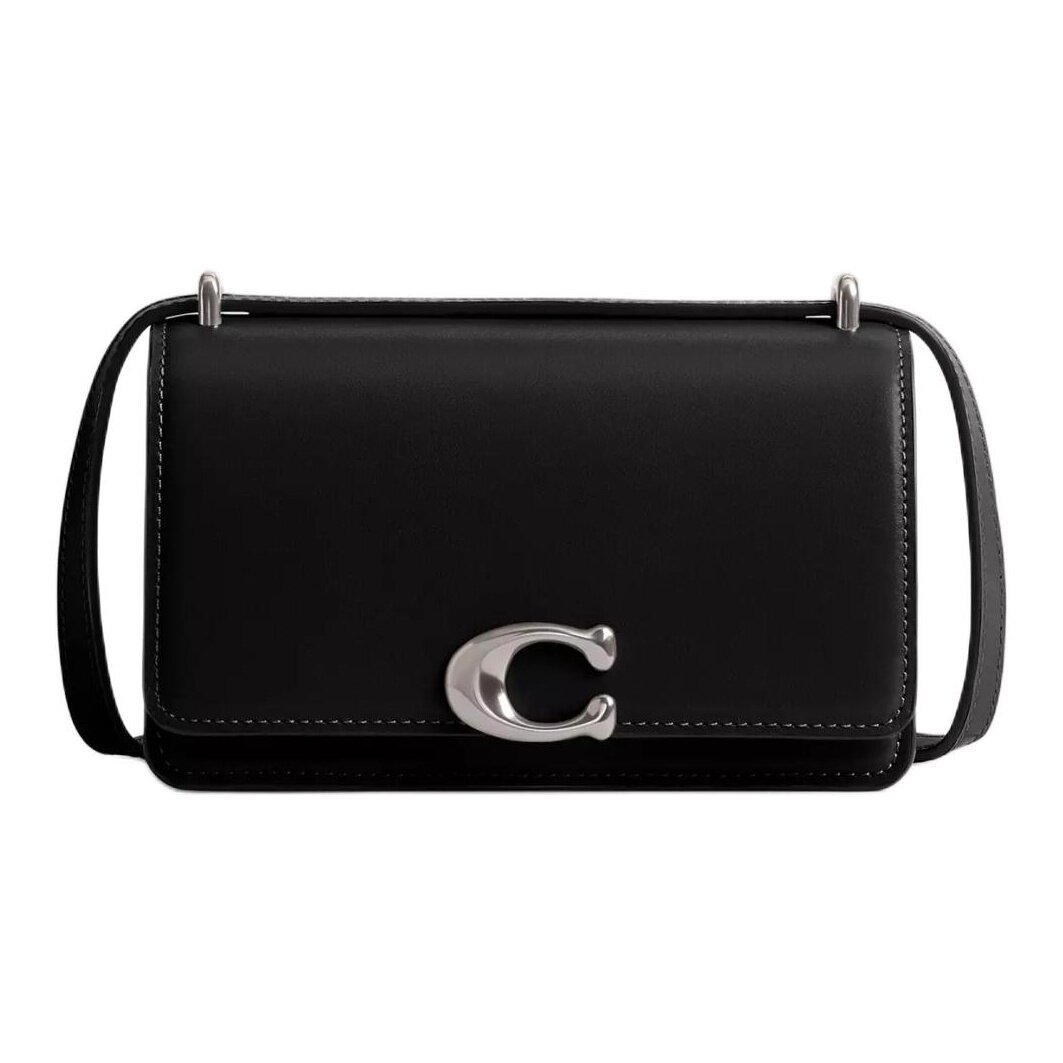 Сумка Coach, фактура матовая, черный — фото 1