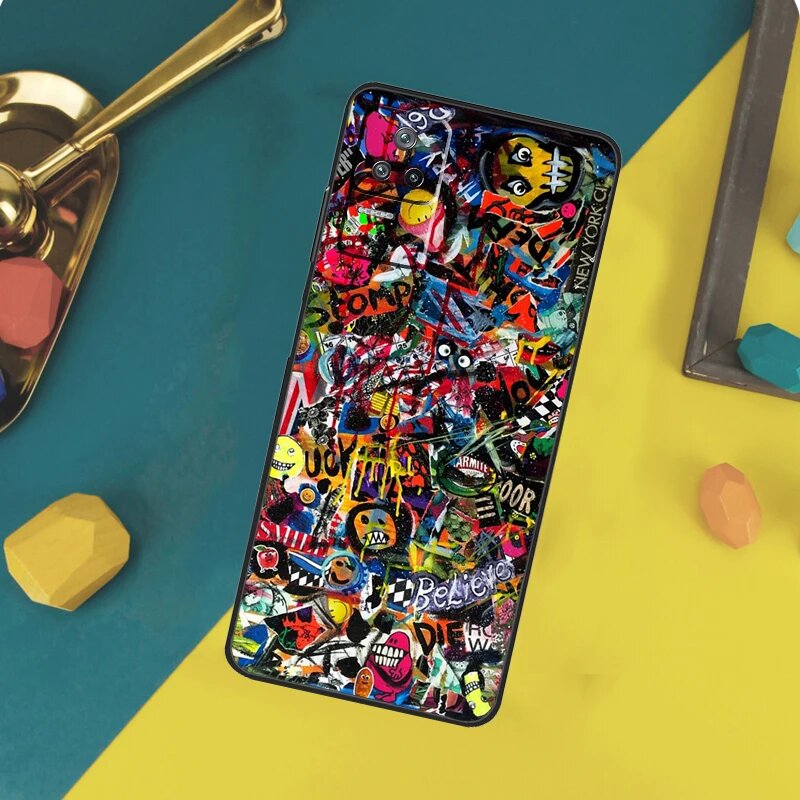 Чехол для POCO M6 Pro с граффити, AA4925