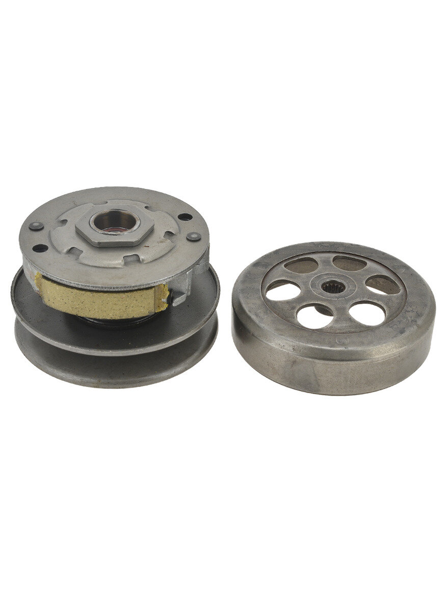 Вариатор задний в сборе для скутера Yamaha Jog 50 / 1E40QMB WM
