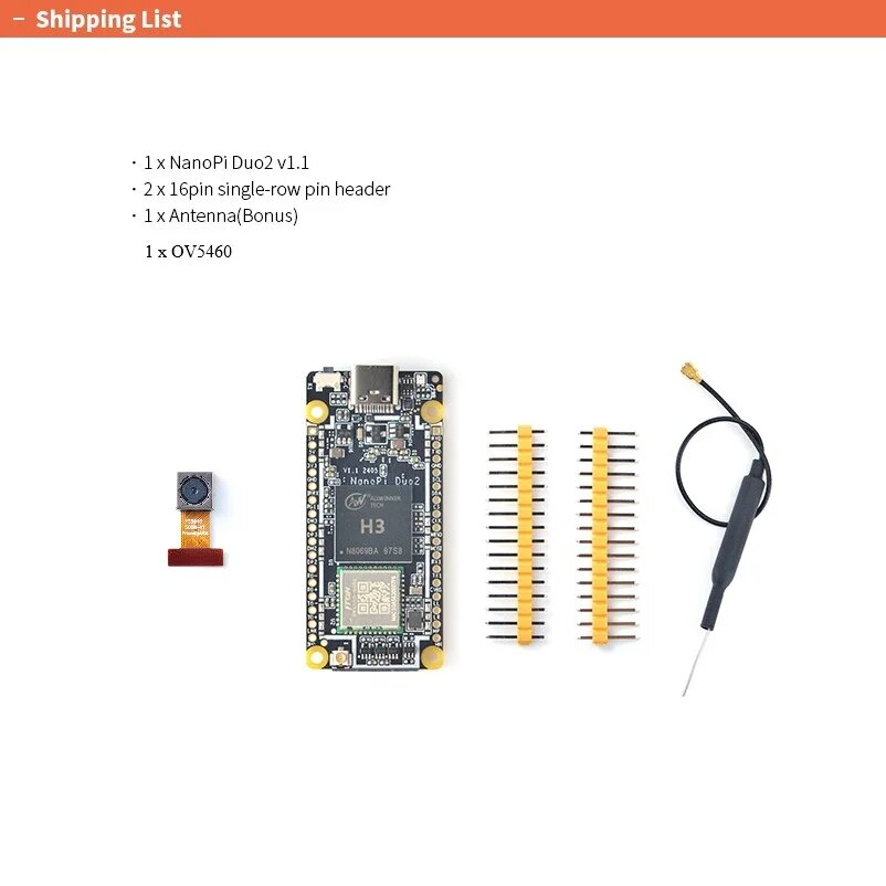 NanoPi Duo2 v1.1 DUO2(512M) OV5640