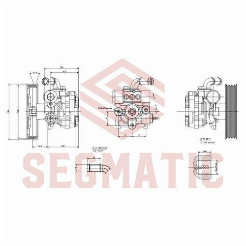 Насос ГУР SUZUKI Grand Vitara 2.4 2006-2014 6PK Segmatic SG30024032