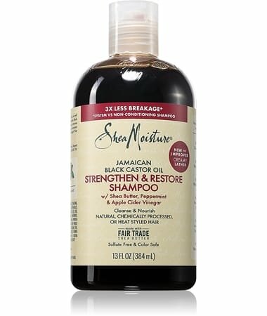 Шампунь Shea Moisture Jamaican Black Castor Oil Strengthen & Restore, 384 мл