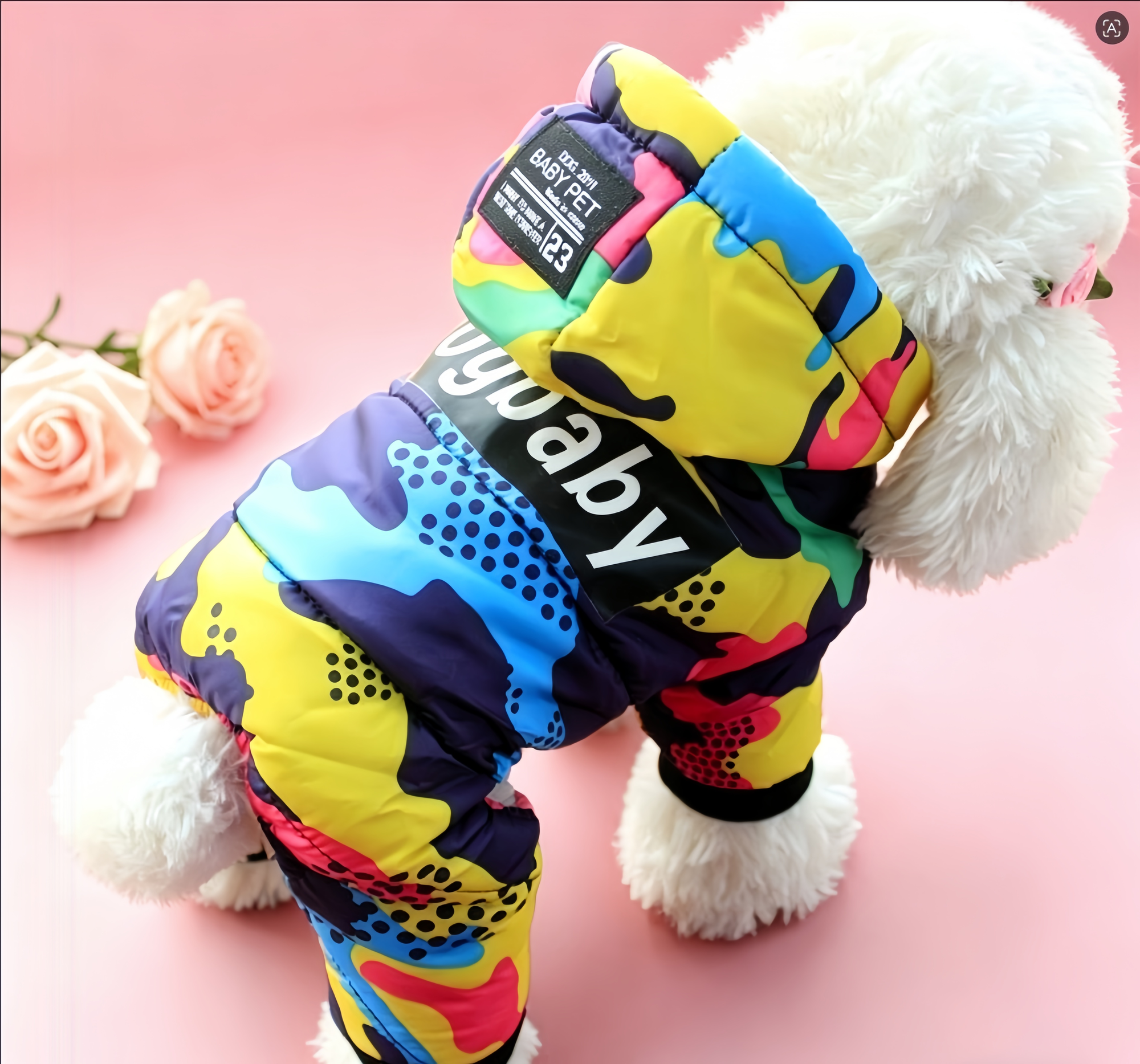 Комбинезон Doggie Zone AZZURRO для собак, непромокаемый, размер M, зима