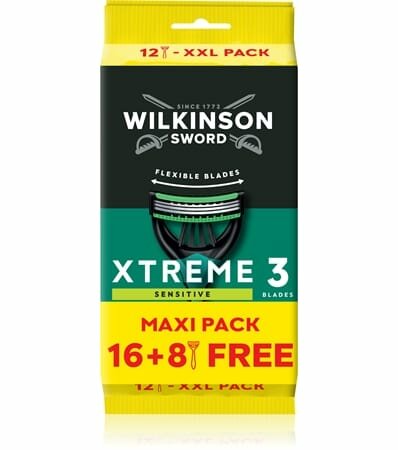 Бритва Wilkinson Sword Xtreme 3 Sensitive, черный, 24 шт.