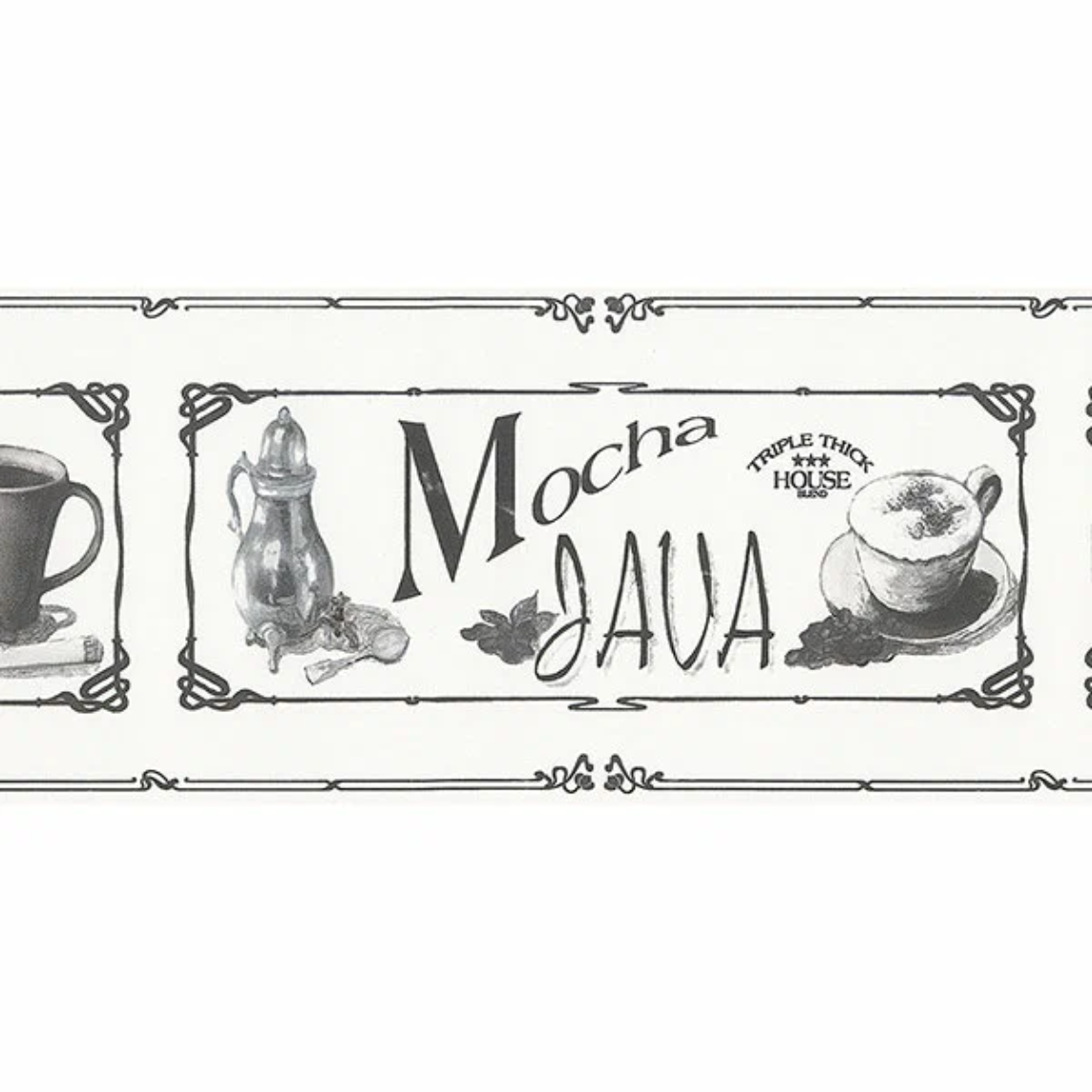 Бордюр Aura Kitchen Story III KV79530 B; 0,13х4,57 м. , Канада , черный