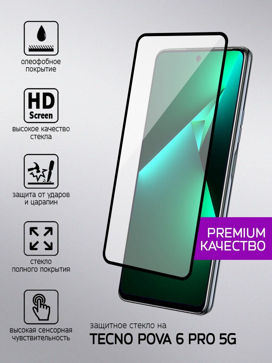 Защитное стекло Tecno Pova 6 Pro / Infinix Note 40 / Tecno Camon 30 -2шт