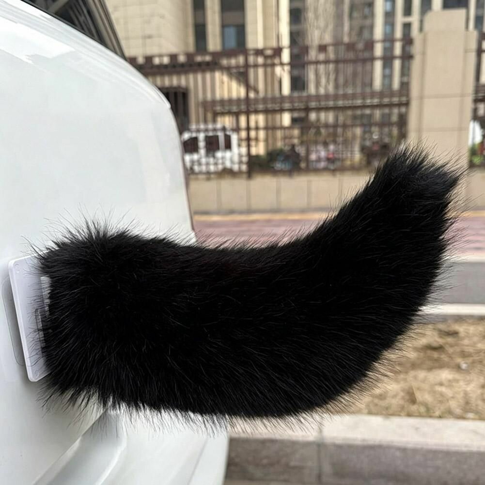 Декоративный плюшевый хвост для автомобилей с дистанционным управлением, высота 30 см