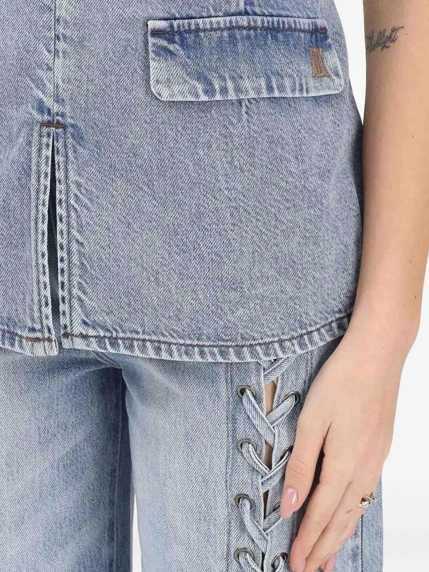 Топ Armani Exchange Backless flap-pocket top, размер 44 — фото 1