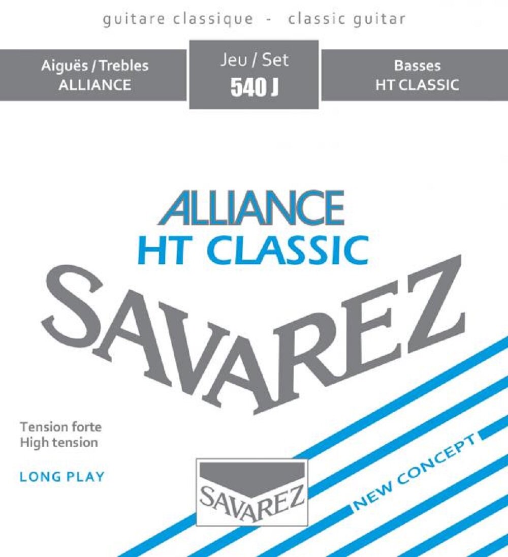 Струны для классической гитары Savarez 540J Alliance HT Classic Blue high tension, нейлон